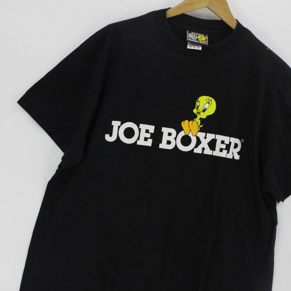 Joe Boxer | Shirts | Vintage Joe Boxer Ft Warner Bros Mens Black Tweety ...